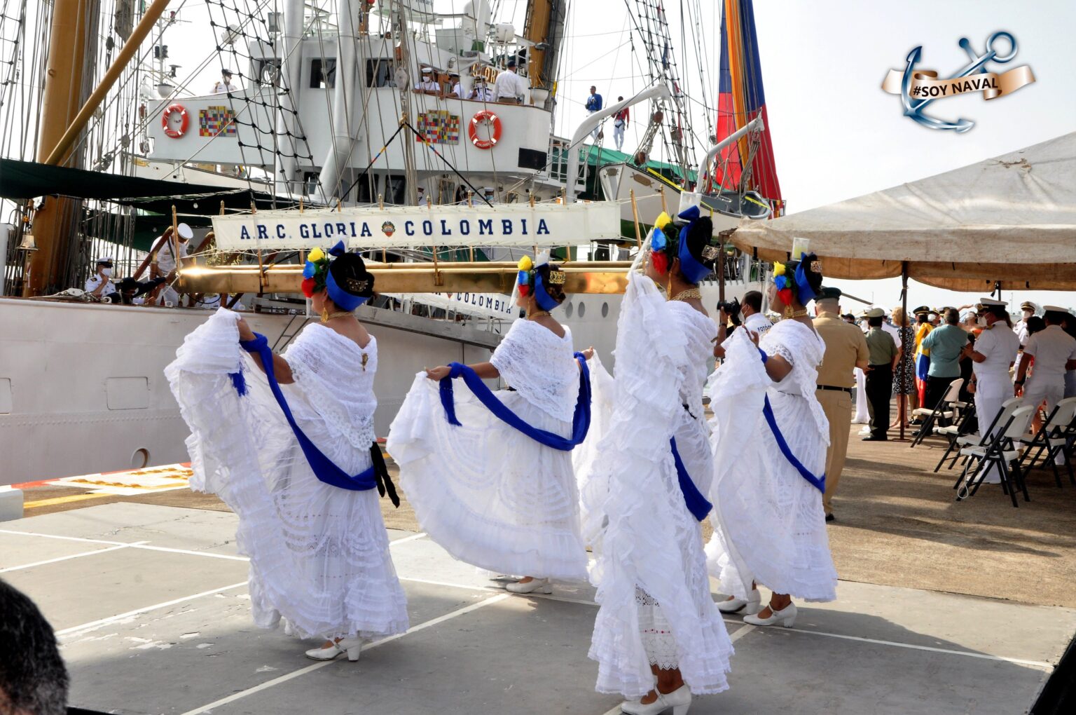 Buque Escuela ARC ‘Gloria’, insignia de Colombia, llega a México