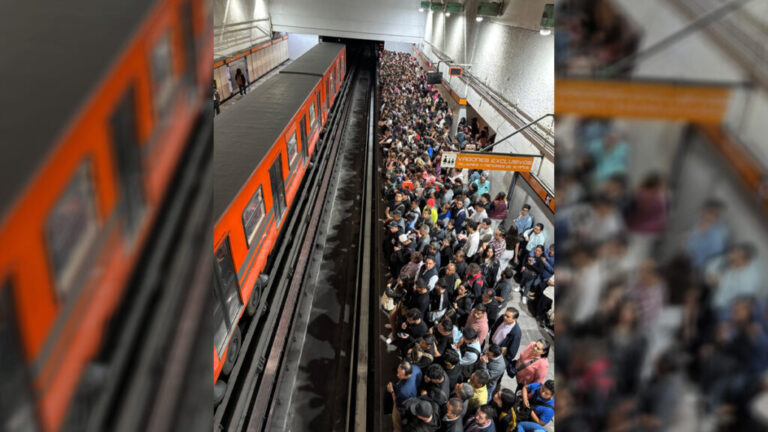 Línea 7 del Metro presenta retrasos en CDMX